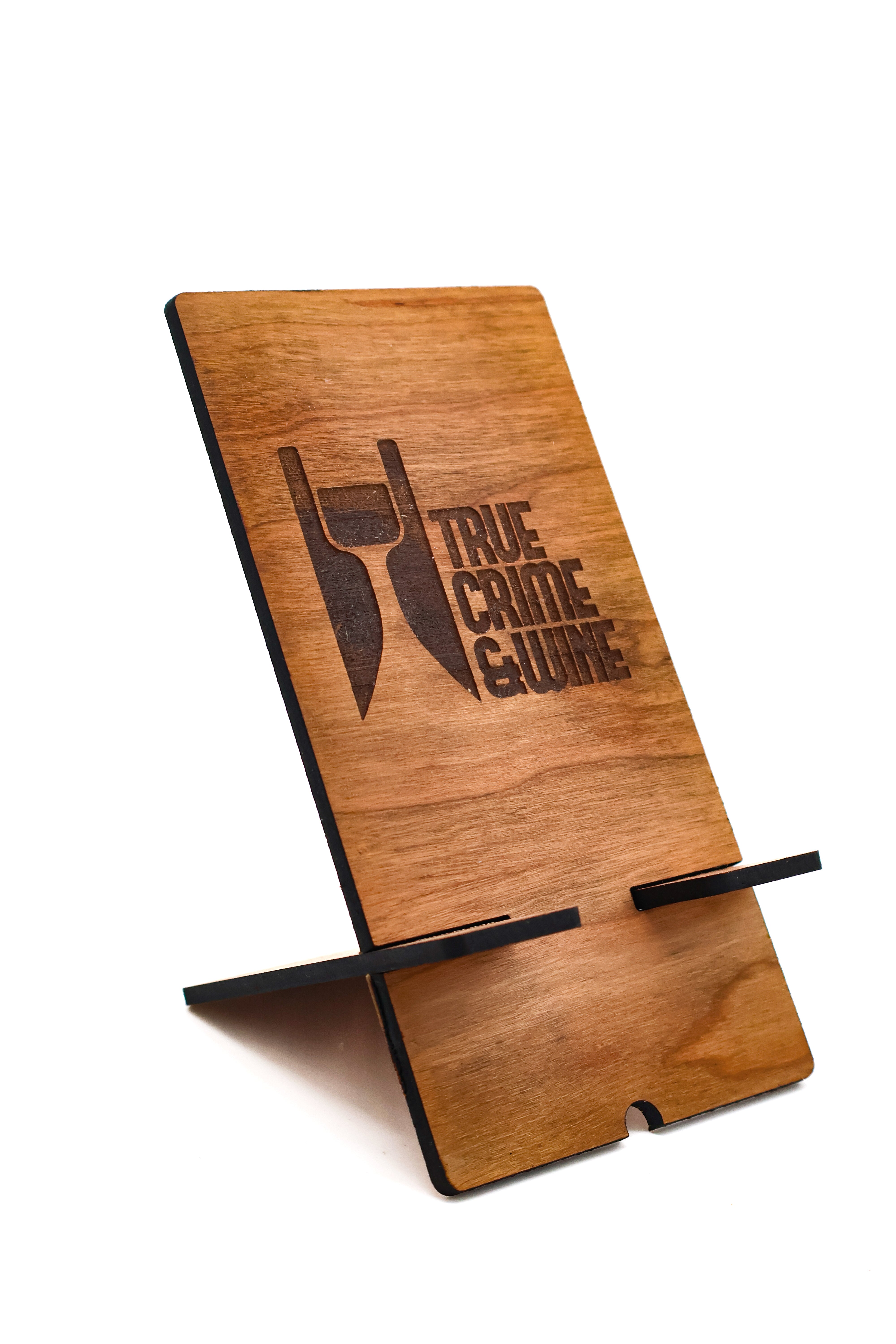 Phone stand – True Crime & Wine